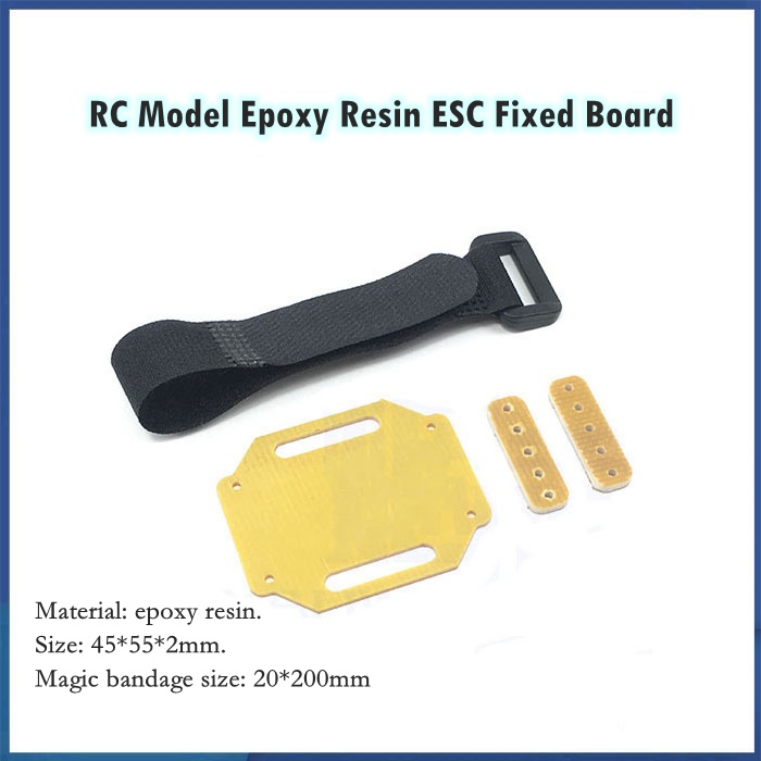 RC Model ESC Mount With Strap Epoxy Eesin 45*55mm Holder Electronic ...