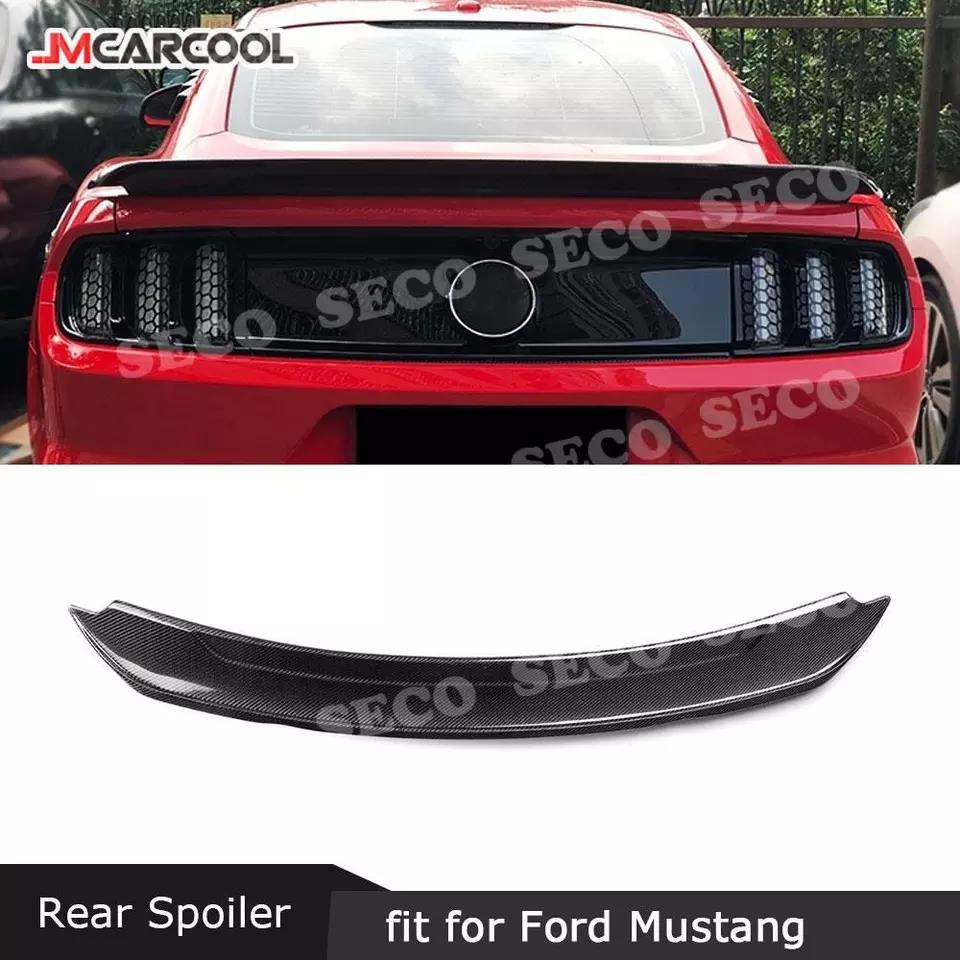 Carbon Fiber Rear Spoiler for Ford Mustang GT V8 V6 Coupe GT350 Style ...