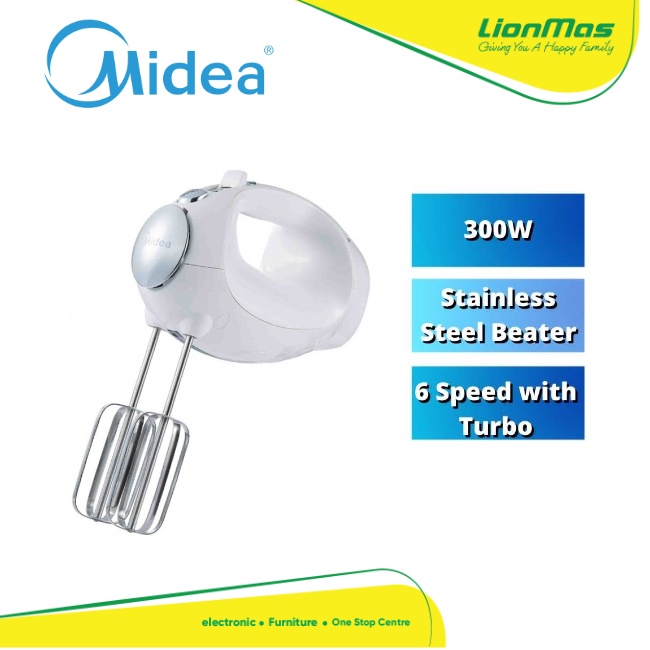 MIDEA HAND MIXER 6SPEED with TURBO BUTTON (HM-0273) | Shopee Malaysia