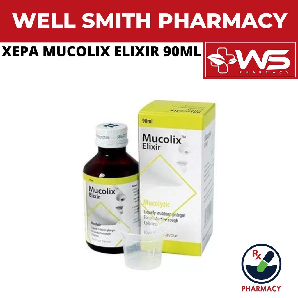 XEPA MUCOLIX ELIXIR (90ML)(CLEAR COUGH AND PHLEGM) | Shopee Malaysia