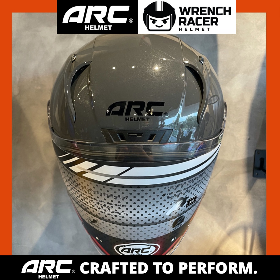 Helmet ARC XR - Supreme Grey / Supreme Gold / Matt Black / Black / Buca ...