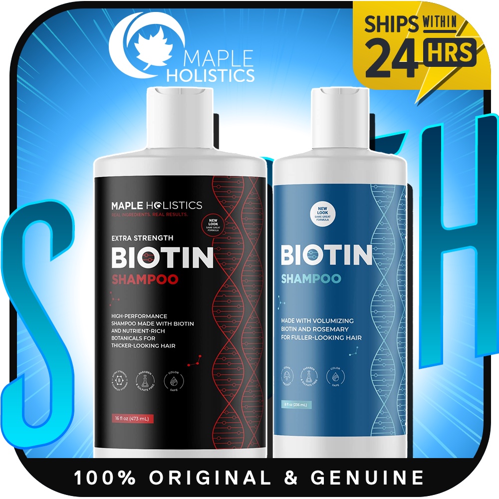 Maple Holistics Biotin Hair Shampoo for Thinning Hair | Extra Strength ...