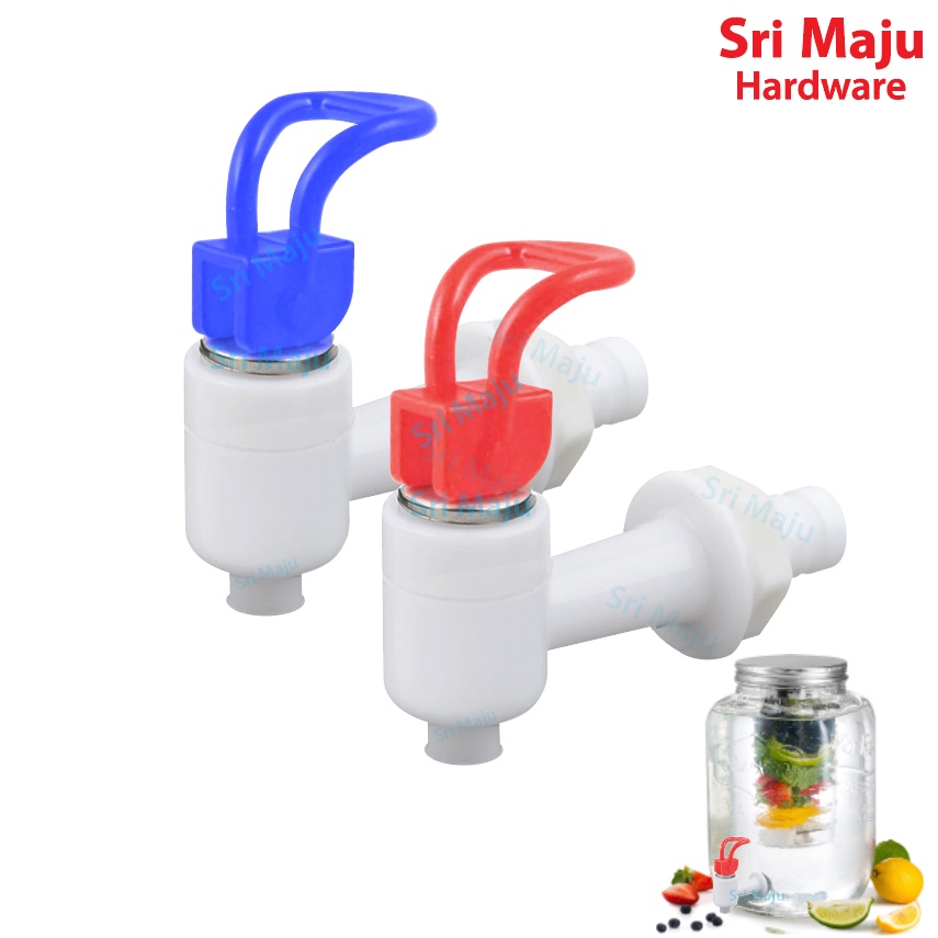 MAJU JBT-JB077 Quality Plastic Jar Bib Tap Blue Red Cuckcoo Water ...