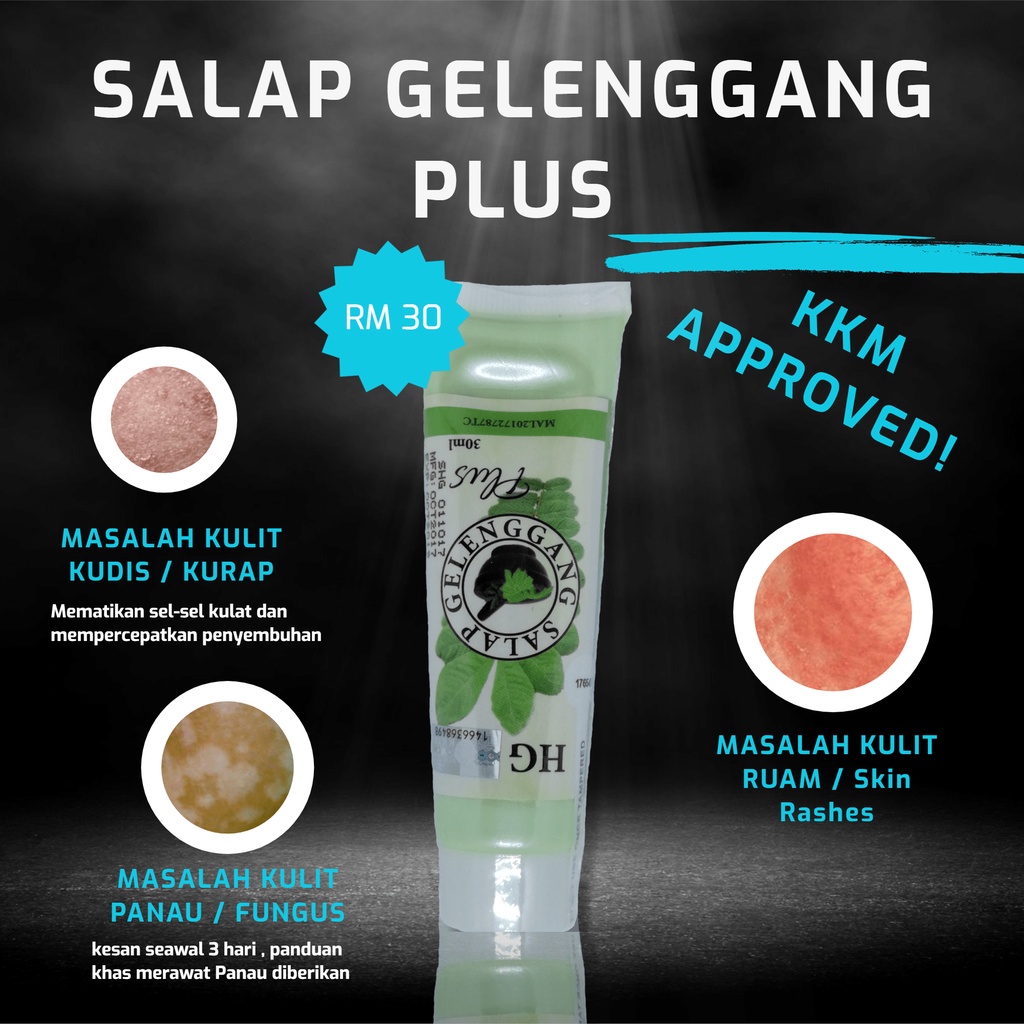 [Expiry-Apr2026] SALAP GELENGGANG PLUS MUJARAB MERAWAT GATAL EKZEMA ...