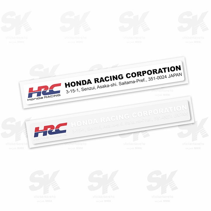 HRC Honda Racing Corporation Sticker vinyl | Shopee Malaysia