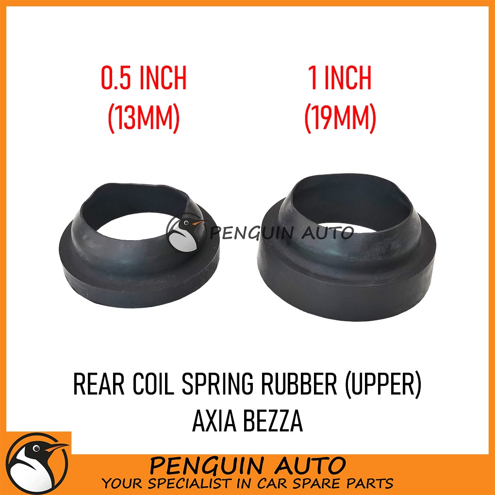 PERODUA AXIA BEZZA REAR COIL SPRING RUBBER UPPER | Shopee Malaysia