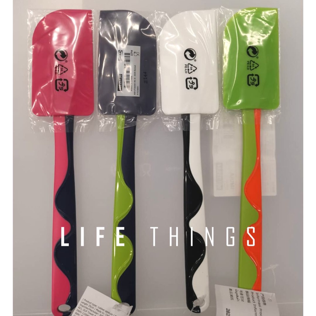 IKEA GUBBRÖRA GUBBRORA Rubber spatula, Spatula getah, Silicone | Shopee ...