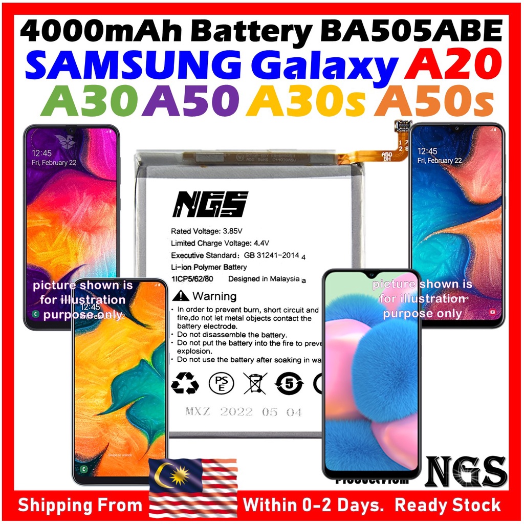 ORl NGS 4000mAh Battery EB-BA505ABU For SAMSUNG Galaxy A20 / SAMSUNG ...