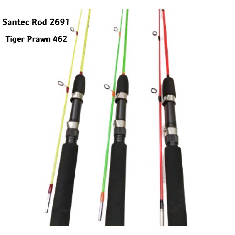 SANTEC ROD 2691 TIGER PRAWN 462 (JORAN UDANG GALAH 4'6" KAKI) | Shopee ...
