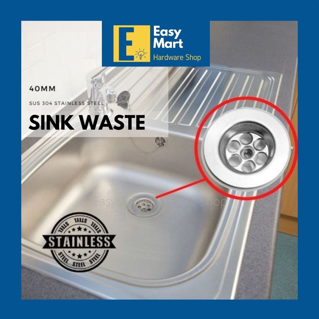 [𝐑𝐄𝐀𝐃𝐘 𝐒𝐓𝐎𝐂𝐊] 𝐒𝐔𝐒 𝟑𝟎𝟒 𝐒𝐭𝐚𝐢𝐧𝐥𝐞𝐬𝐬 𝐒𝐭𝐞𝐞𝐥 𝐒𝐢𝐧𝐤 𝐖𝐚𝐬𝐭𝐞 𝟒𝟎𝐦𝐦/𝐁𝐚𝐬𝐢𝐧 𝐖𝐚𝐬𝐭𝐞 𝟑𝟐𝐦𝐦 ...