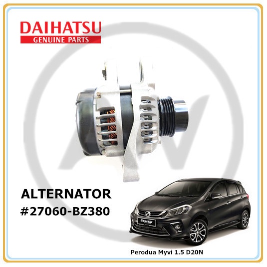 Original Perodua Myvi 1.5 D20N 2017-2022 Alternator (27060-BZ380 ...