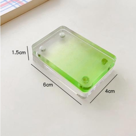 Korea Ins Mini Arcylic ID Size 1 inch Frame Standee Frame Glitter Clear ...