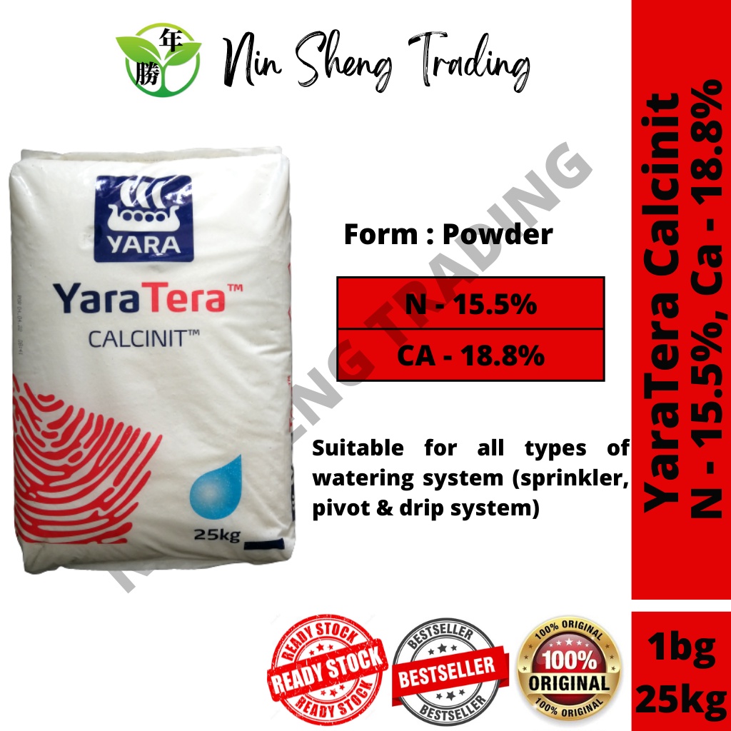 YaraTera Calcinit 25kg Calcium Nitrate Fertilizer | Shopee Malaysia