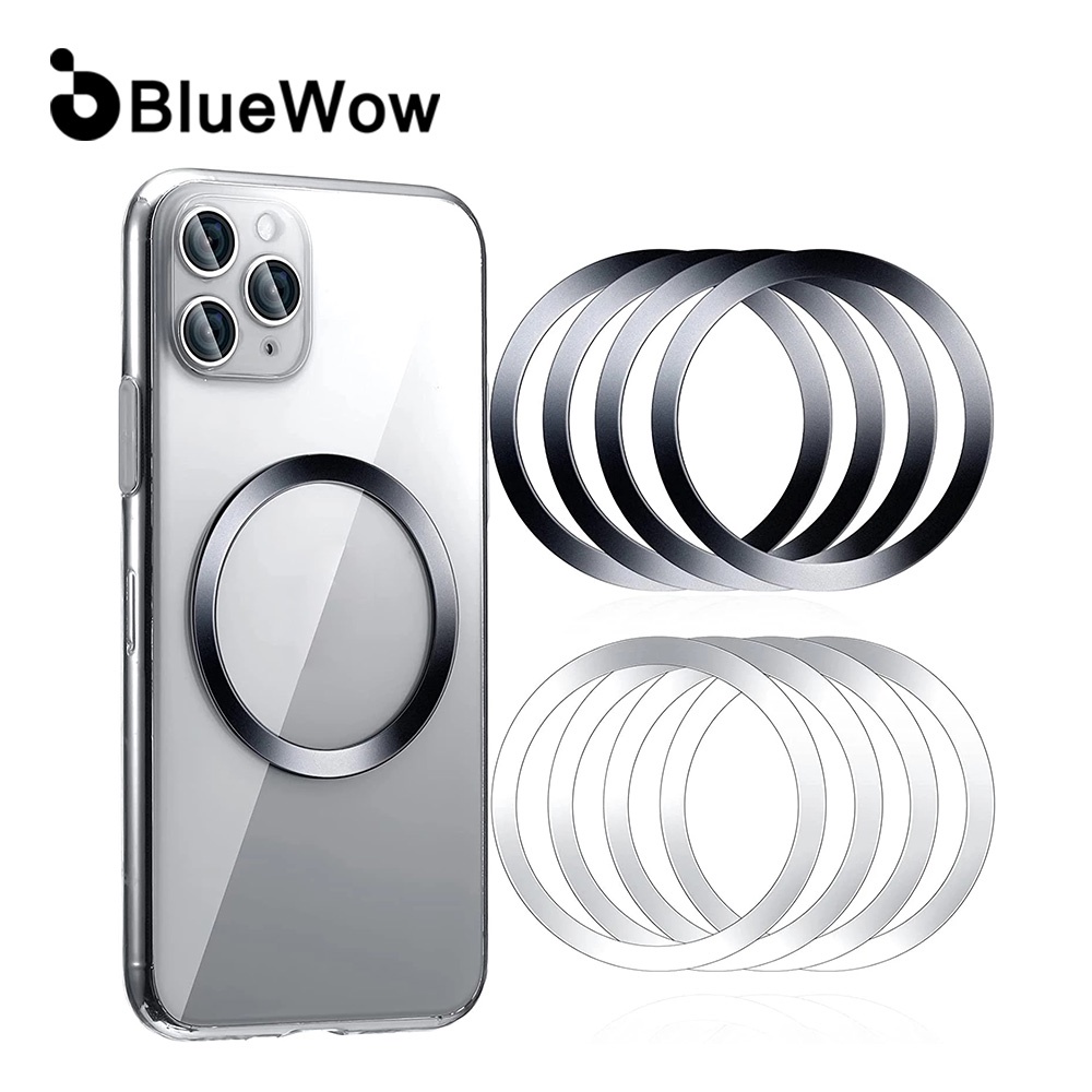 BlueWow TP06 Universal Magnetic Metal Plate Ring For Magsafe Wireless Charger Iron Sheet Sticker ...
