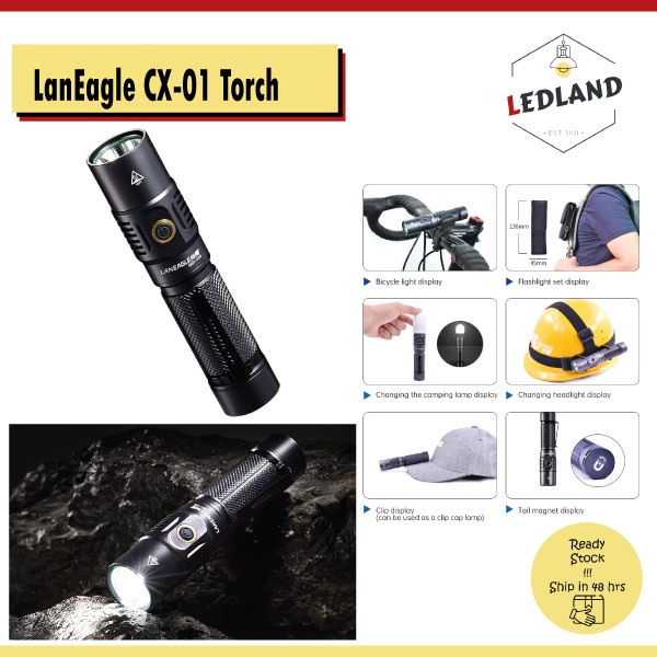 LEDLAND Portable Ultra Bright Torchlight LED Magnetic Flashlight ...