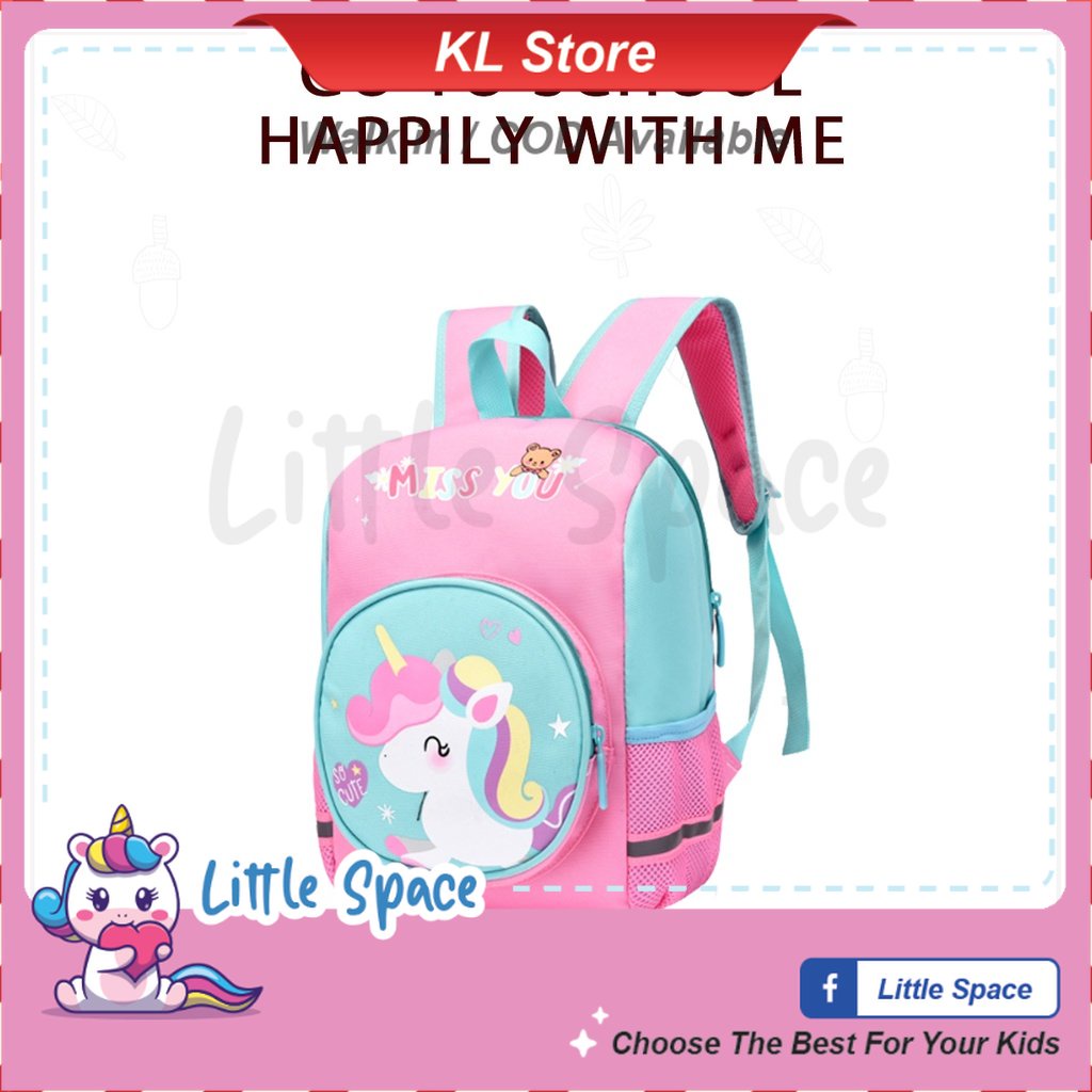 Unicorn Beg Sekolah Kids Kindergarten Bag Preschool Beg Girl Beg ...