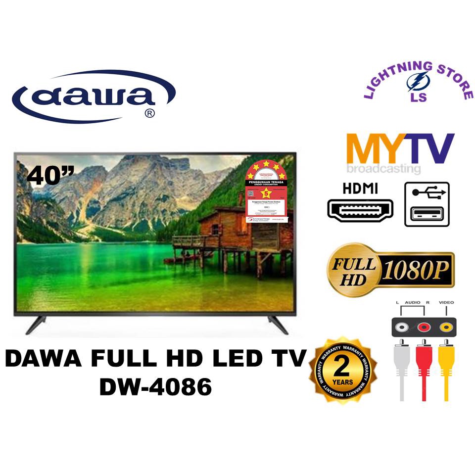 DAWA 40" INCH / INCI LED TV WITH MYTV BUILT-IN DW-4086A(2 YEARS ...