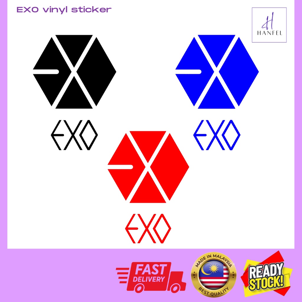 EXO Vinyl logo premium ( Die - cut) | Shopee Malaysia