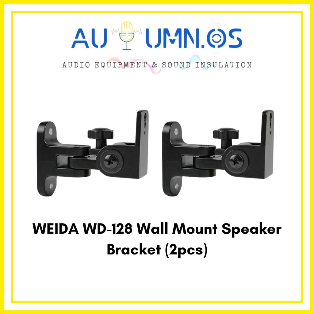 WEIDA WD-128 Wall Mount Speaker Bracket (2pcs) | Shopee Malaysia