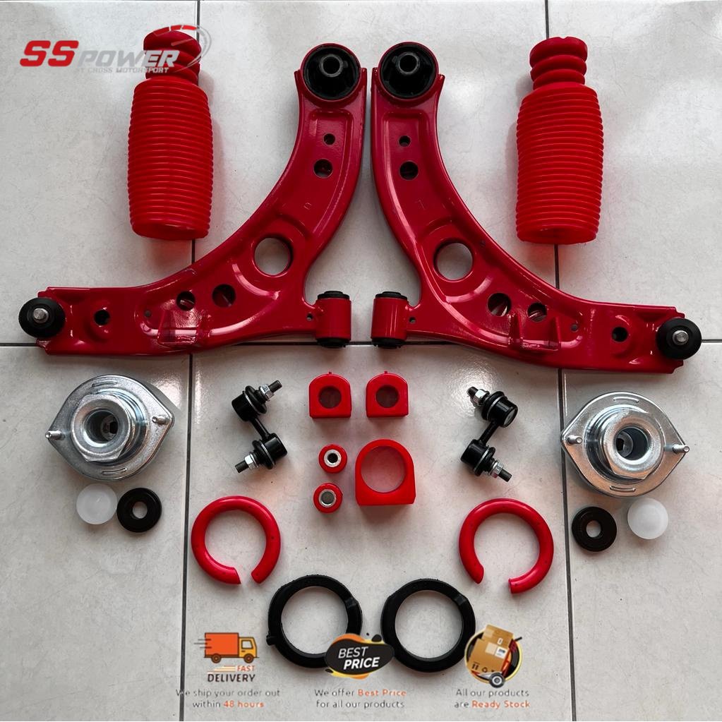 21 ITEM COMPLETE SET LOWER ARM/STABILIZER LINK/STEERING RACK BUSH ...