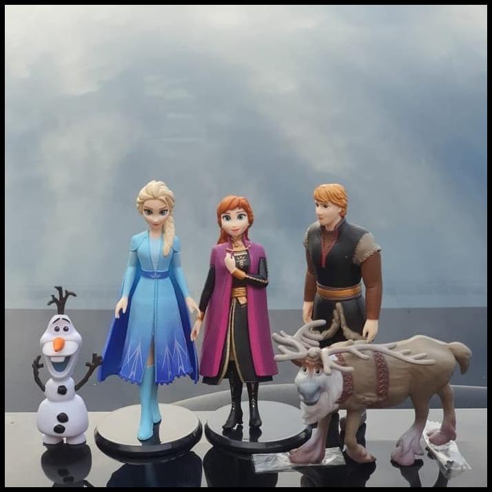 Princess Elsa Anna Figure Frozen 2 Sets Of 5 Cake Topper Cake ...