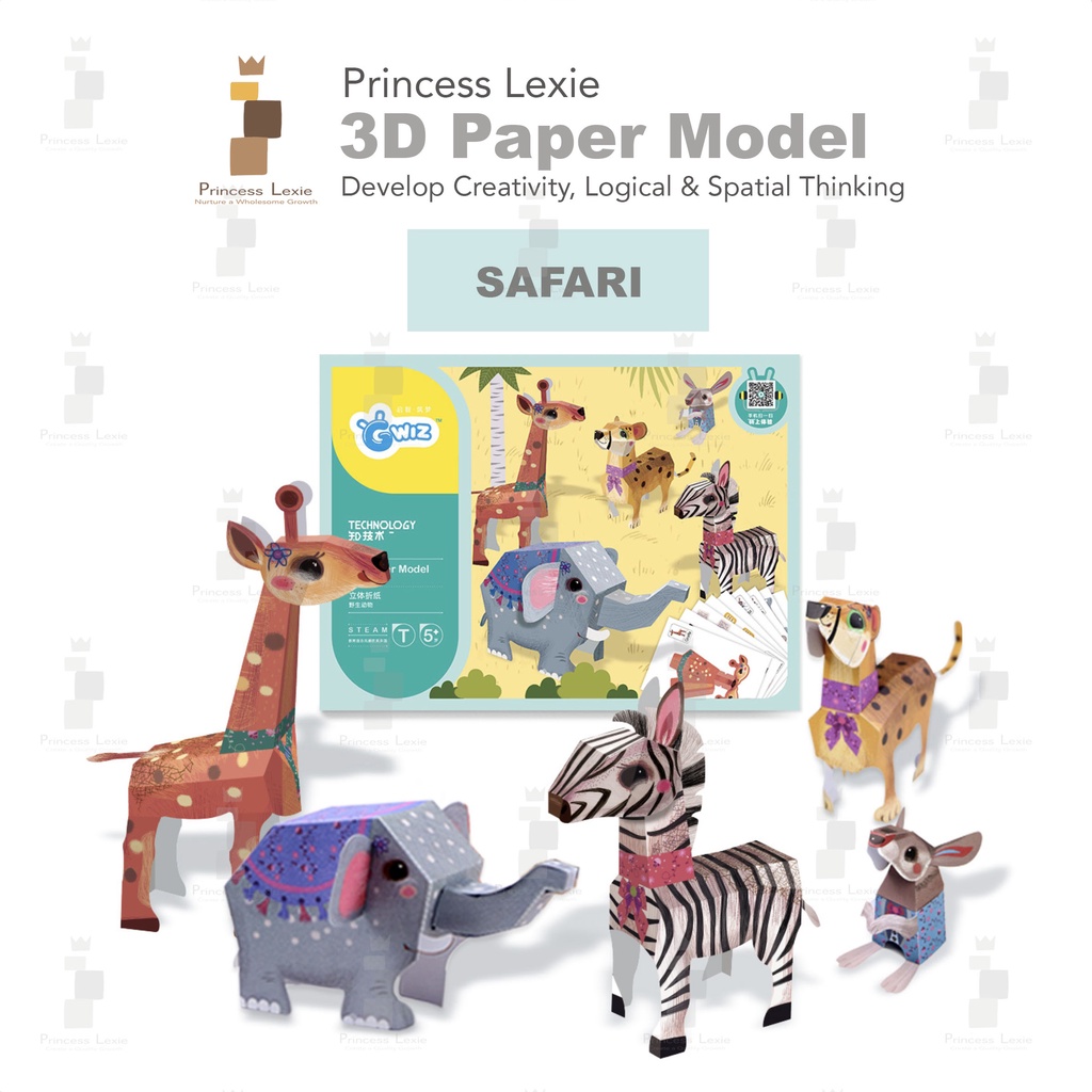Princess Lexie 3D Paper Model | 3D Folding Paper Craft | Origami | Cut ...