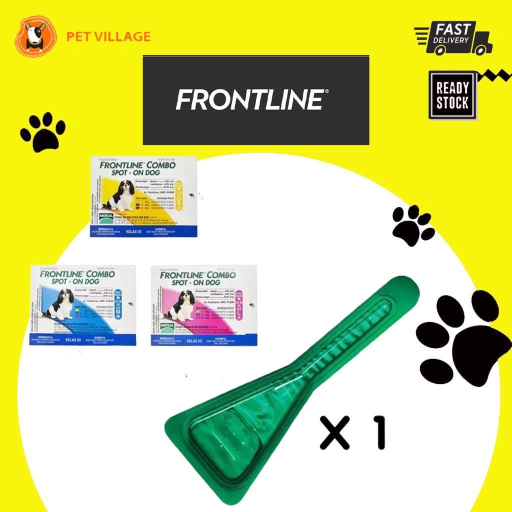 FRONTLINE Combo Spot-On For Dogs Loose (S/M/L) x 1 Pipette | Shopee ...