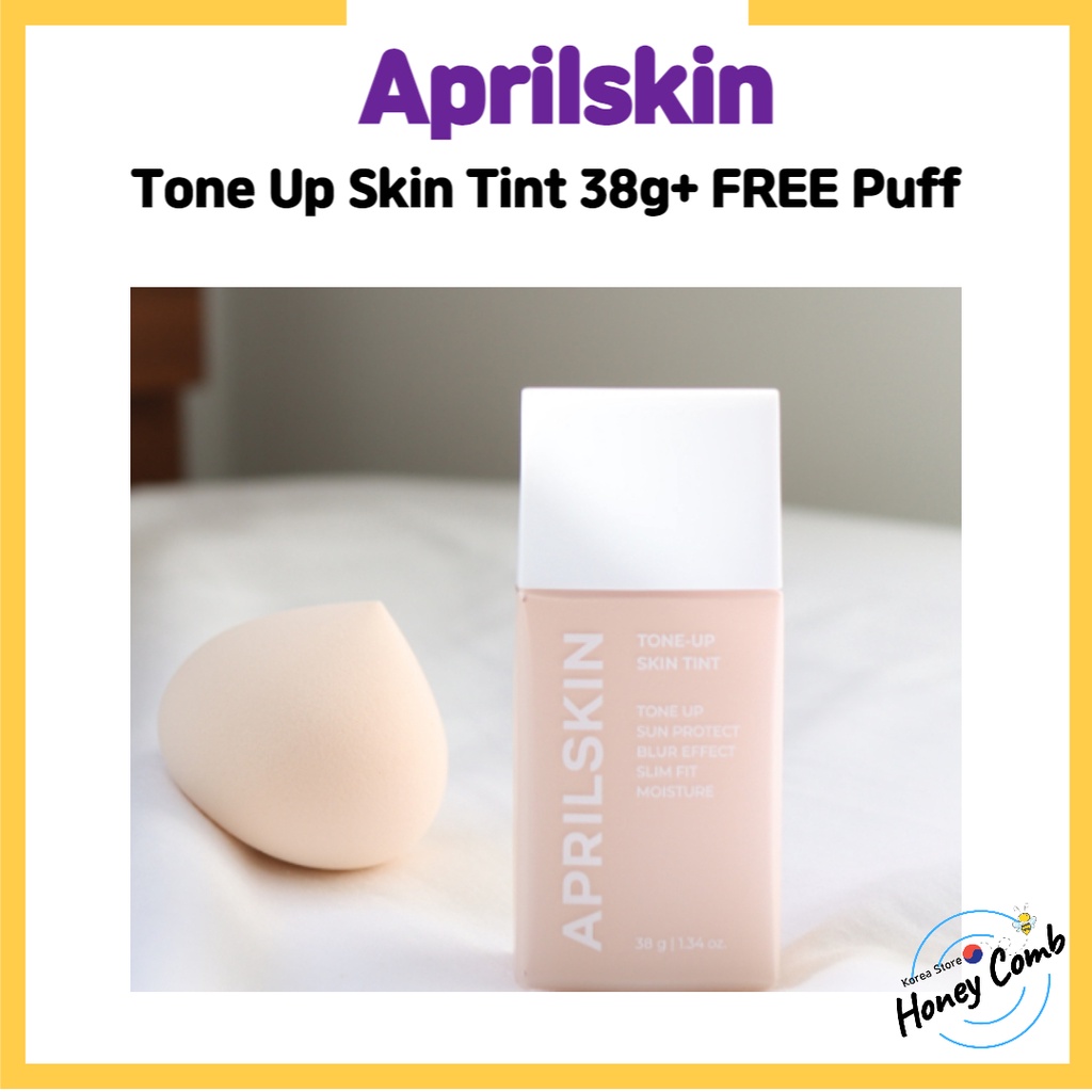 [Aprilskin] Tone Up Skin Tint 38g + FREE Puff /Tone up cream /Tone up ...