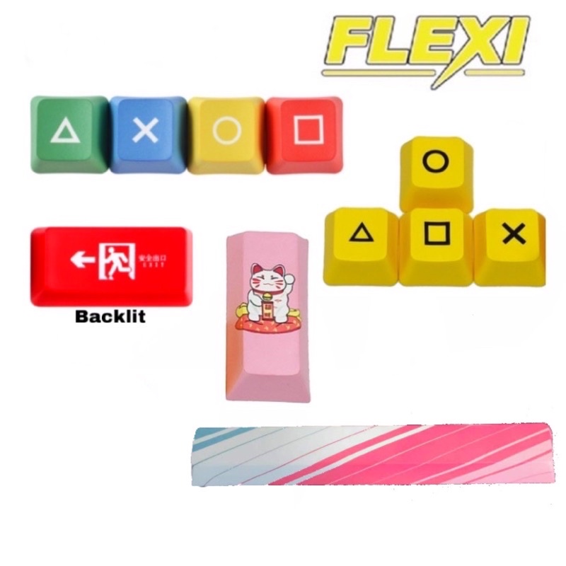 PBT Keycaps Exit Backspace Sony Playstation Squid Game Pac-Man Super ...