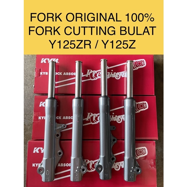 Y125ZR FRONT FORK ASSY DEPAN CUTTING BULAT ORIGINAL 100% KYB FOR Y125ZR Y125Z 5XK 5BU DISC BESAR ...