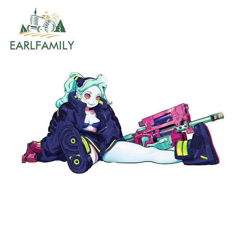 EARLFAMILY 13cm x 6.5cm Rebecca Car Stickers Vinyl Cyberpunk ...