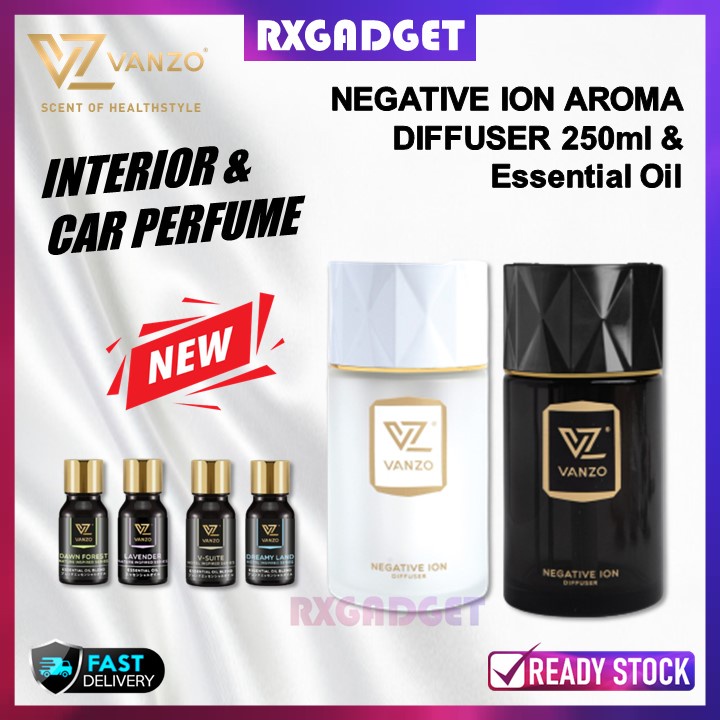 VANZO Portable Rechargeable Negative Ion Aroma Diffuser Essential Oil ...