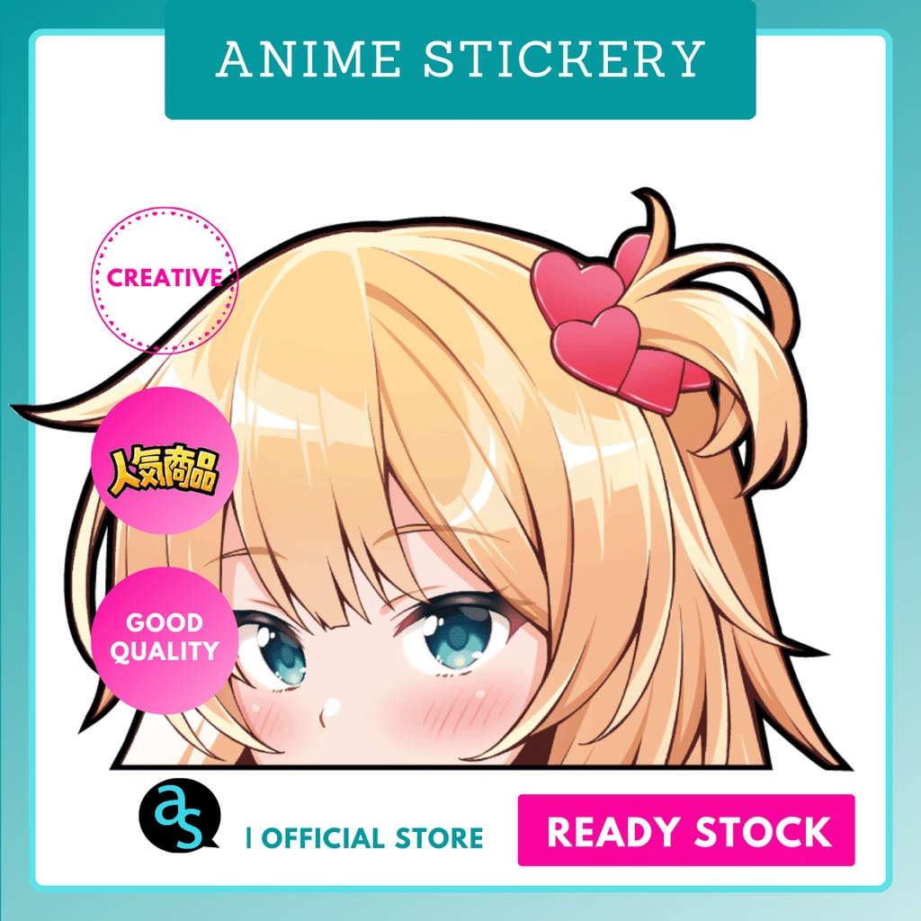 Akai Haato Haachama | Hololive | Peeker Anime Stickers for Cars Windows ...