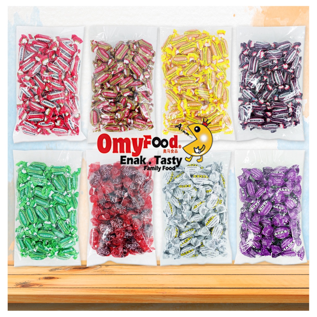 50±pcs (200g)Hudson Candy[Classic/Lemon/HoneyLemon/Wild Berry/Lime ...
