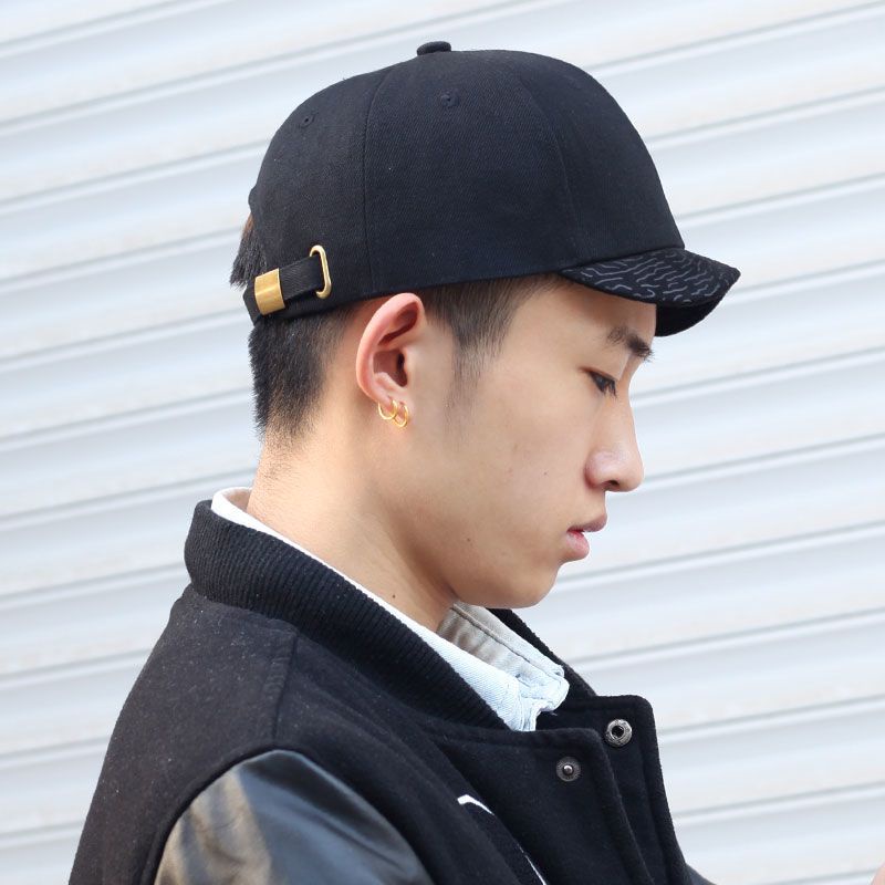 Ready Stock#Spike Hard Top Baseball Cap Short Brim Cap ins Street Wear ...