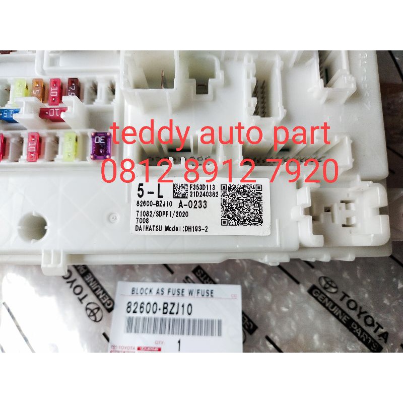 Fuse box Boss fuse assy avanza veloz matic manual 2021-2022 82600-BZj10 ...
