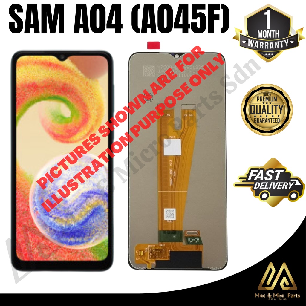 SAMSUNG A04 (A045F) Fullset LCD Original Quality Touch Screen Digitizer ...