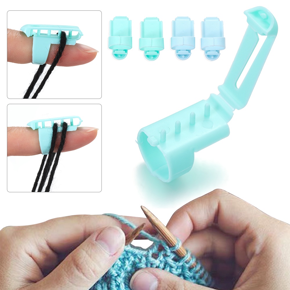 2pcs Finger Sleeve, Yarn, Plastic Wire Guide, Finger Clip, Woven Sleeve ...