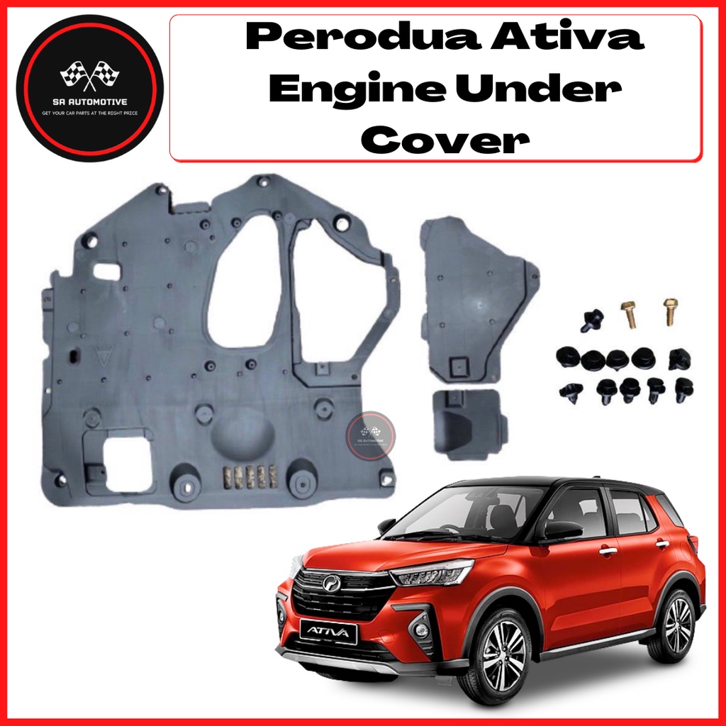 Perodua Ativa Front Under Engine Cover Protection Skid Plate Car Safety ...