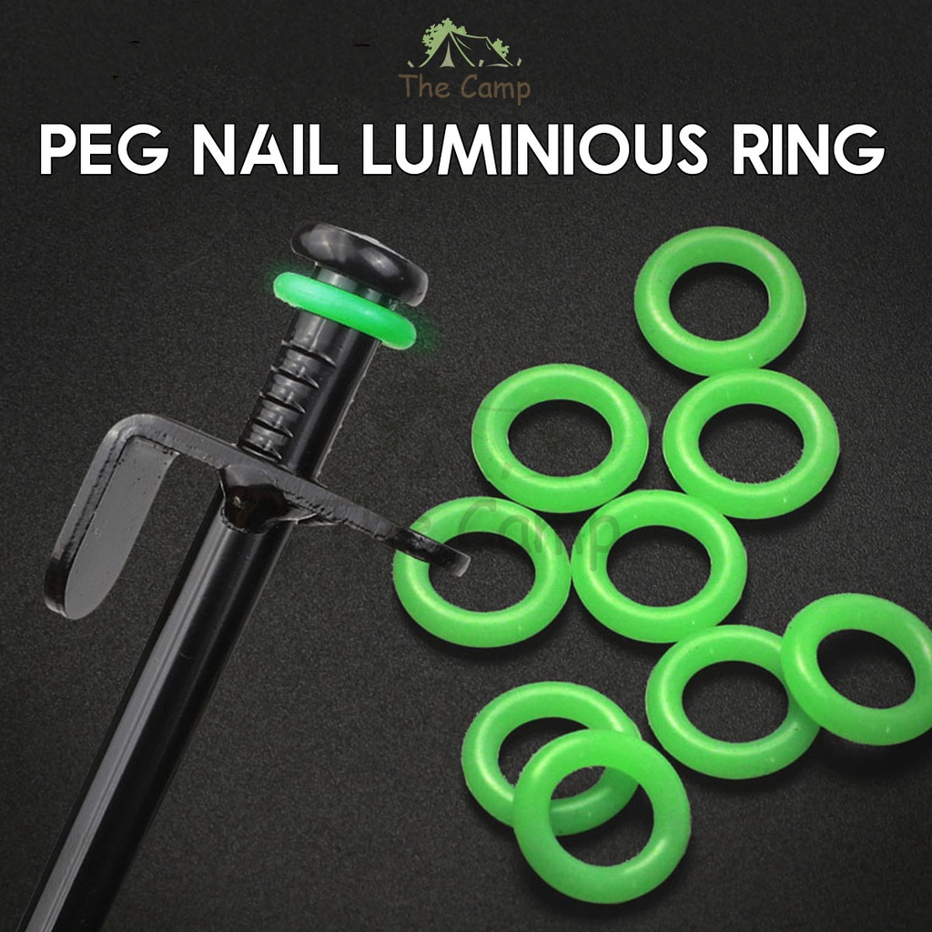 Camping Tent Peg Fluorescent Ring Luminious Rings Night Glow In Dark ...