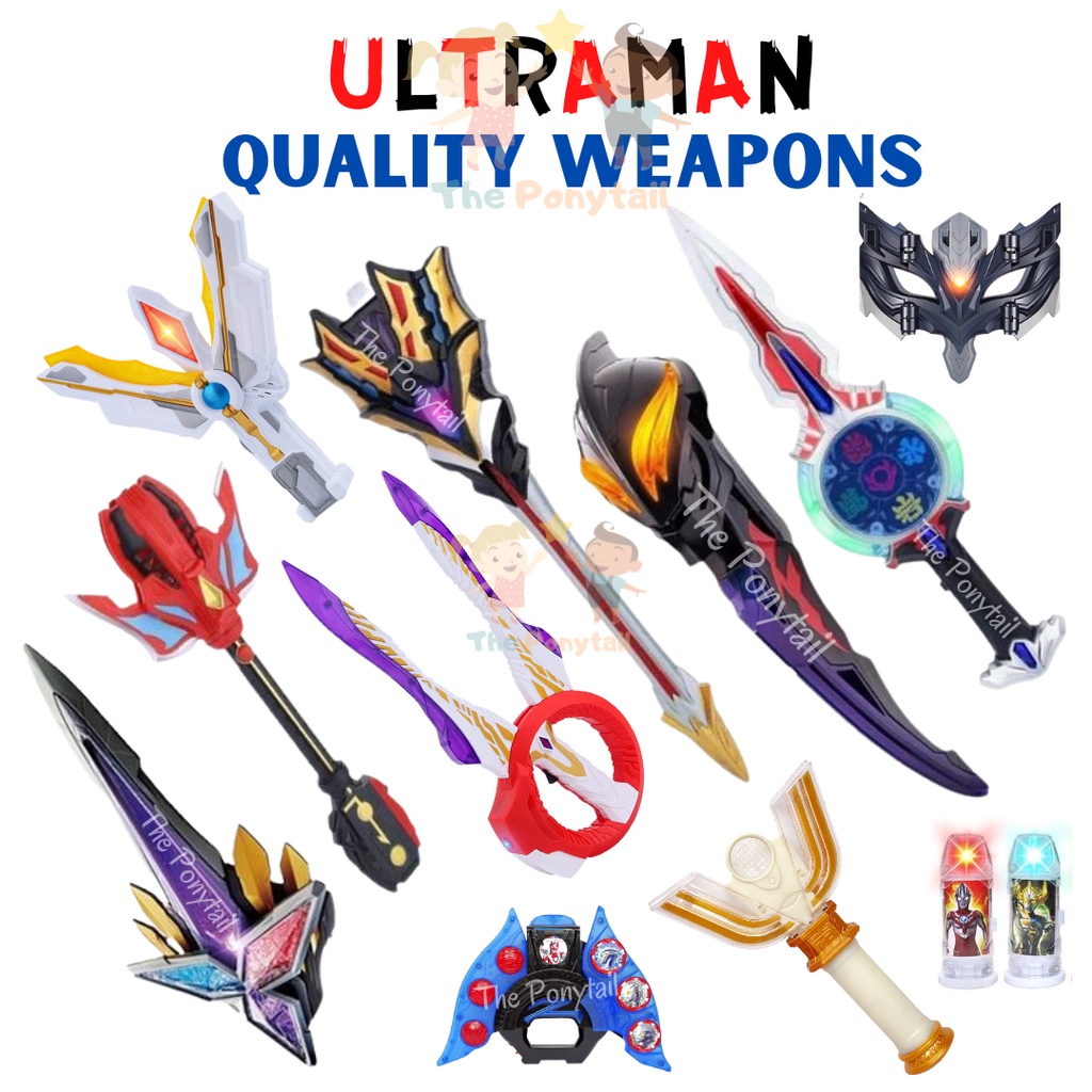 Ultraman Toy Pedang Mainan Ultraman Toys Trigger Geed Decker Zero Tiga ...