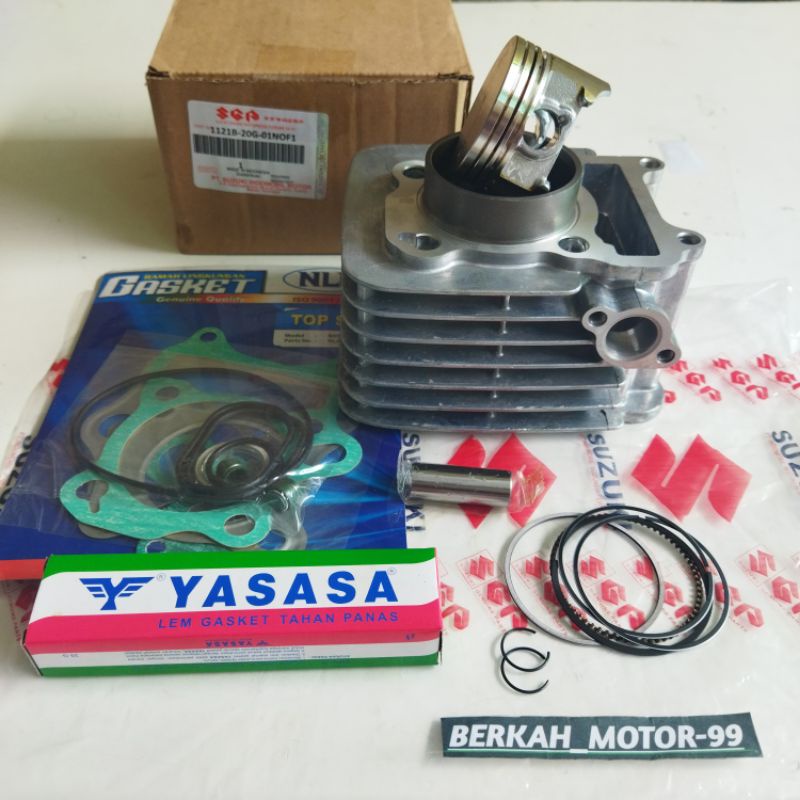 Piston block complete with original Suzuki Shogun 125 Shogun Sp piston ...
