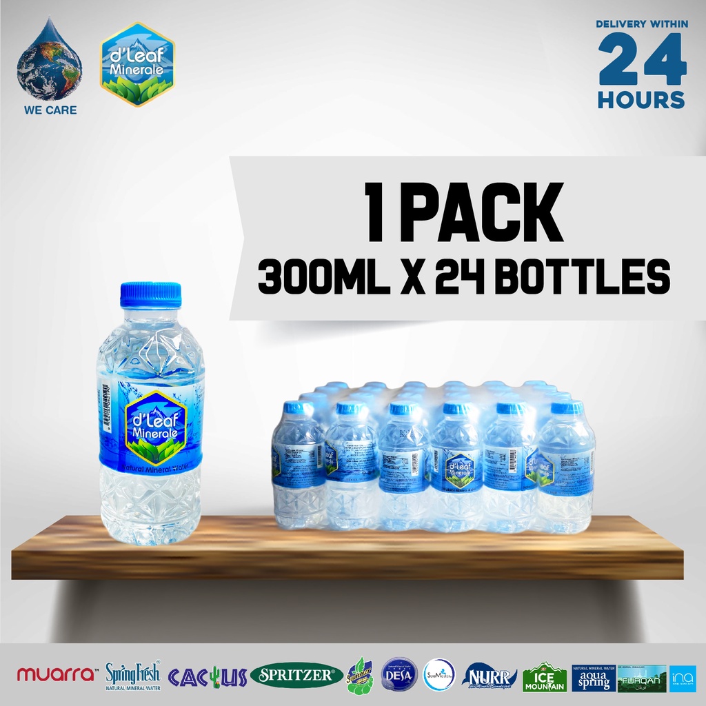 D'LEAF Mineral Water (300ml x 24 Bottles x 1 Pack) | Shopee Malaysia