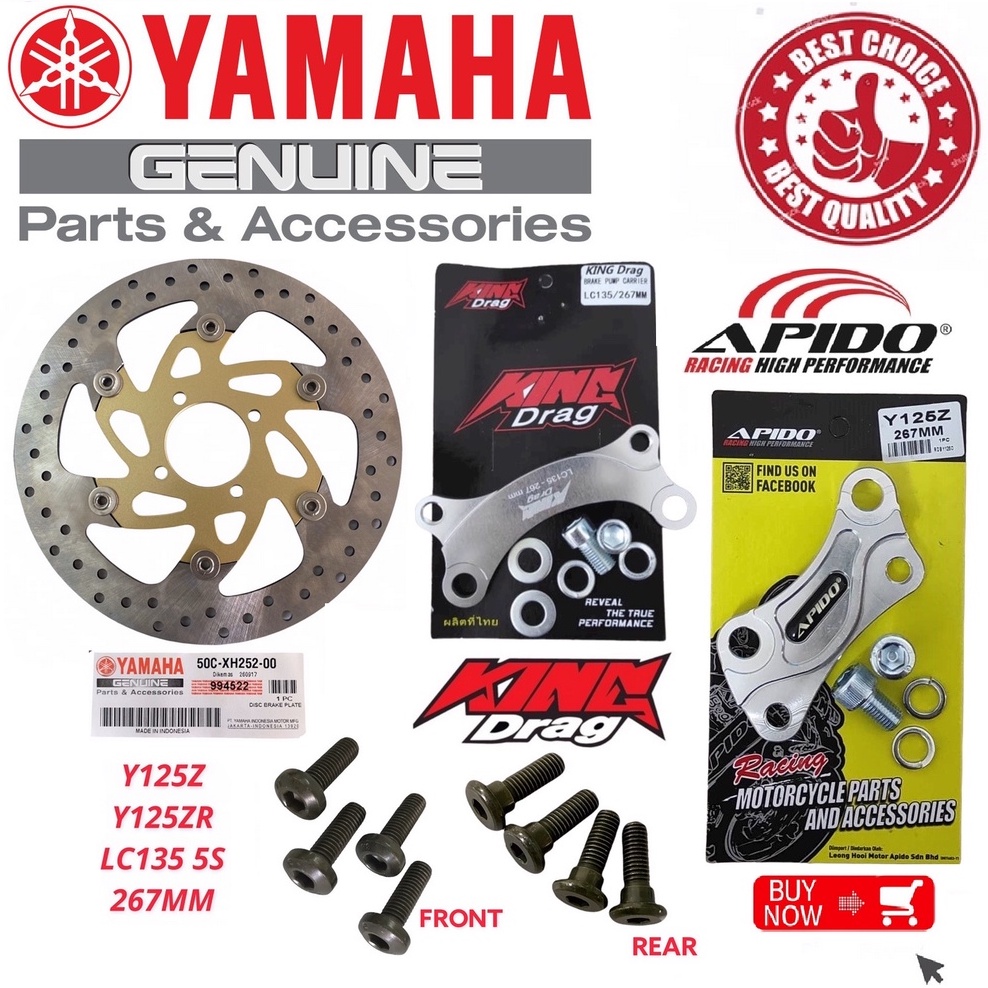 SALE!! FLOATING DISC YAMAHA Y125Z/ Y125ZR/ LC135 NEW 5S FRONT DISC ...