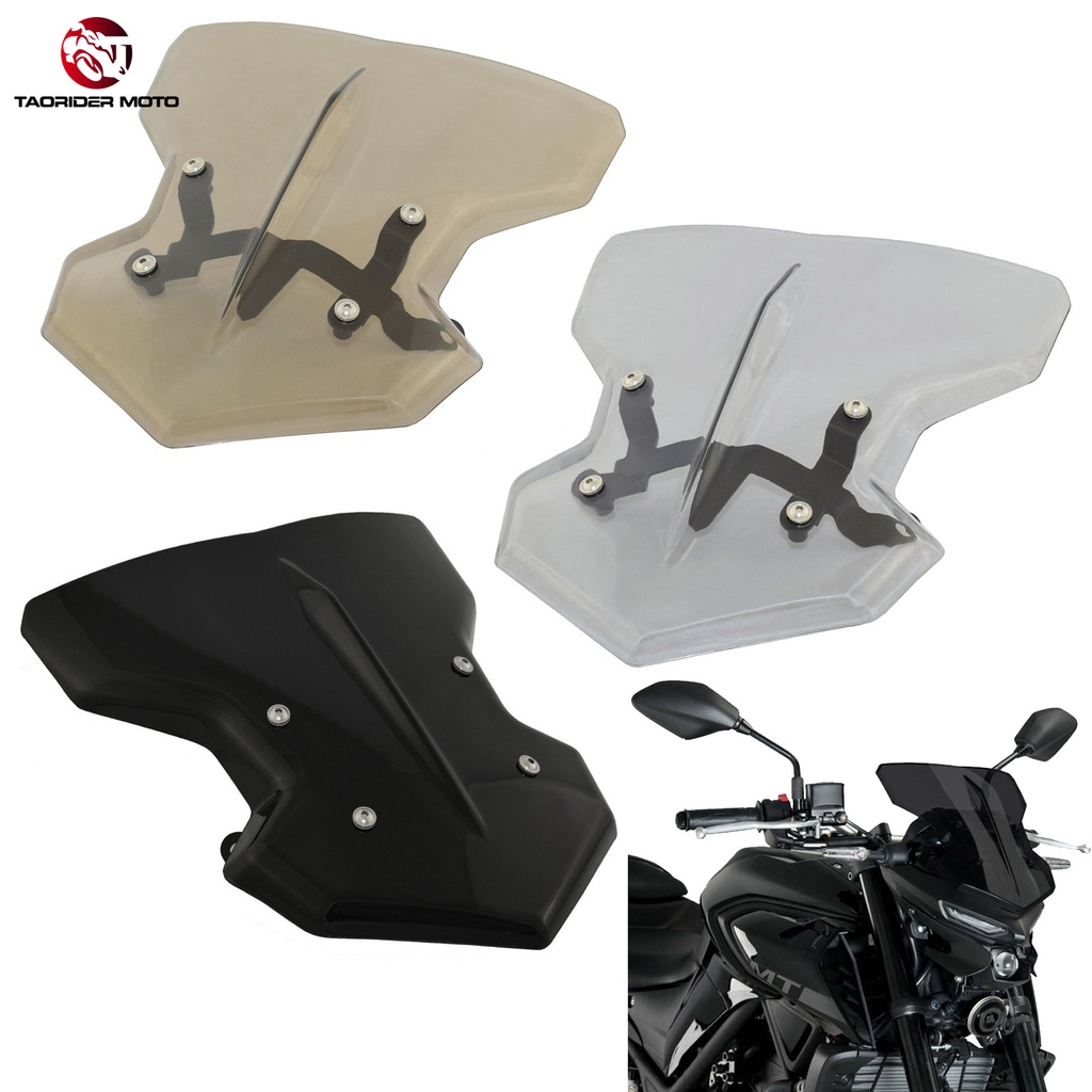 TAORIDER-MOTO Motorcycle Front Windscreen Windshield Screen Shield with ...