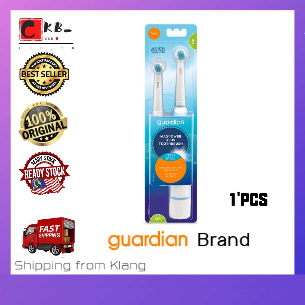 🔥Ready Stock🔥Guardian Maxpower Plus Toothbrush + Refill - 1 set ...