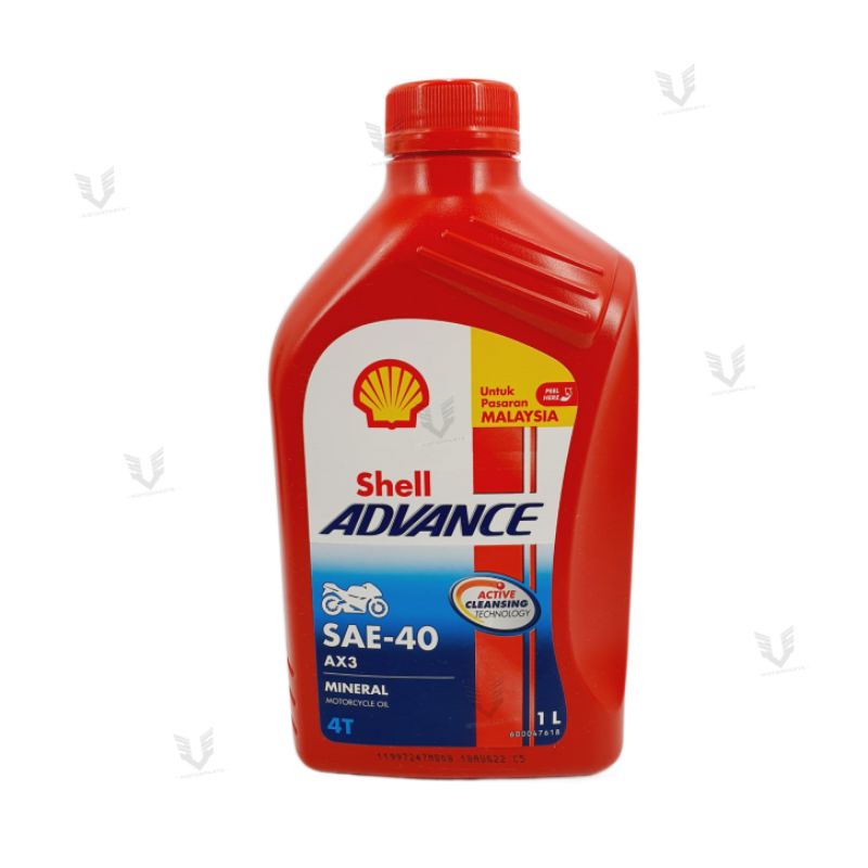 Shell advance 15W-40 AX5/10W40 AX7 1L premium mineral motorcycle engine ...