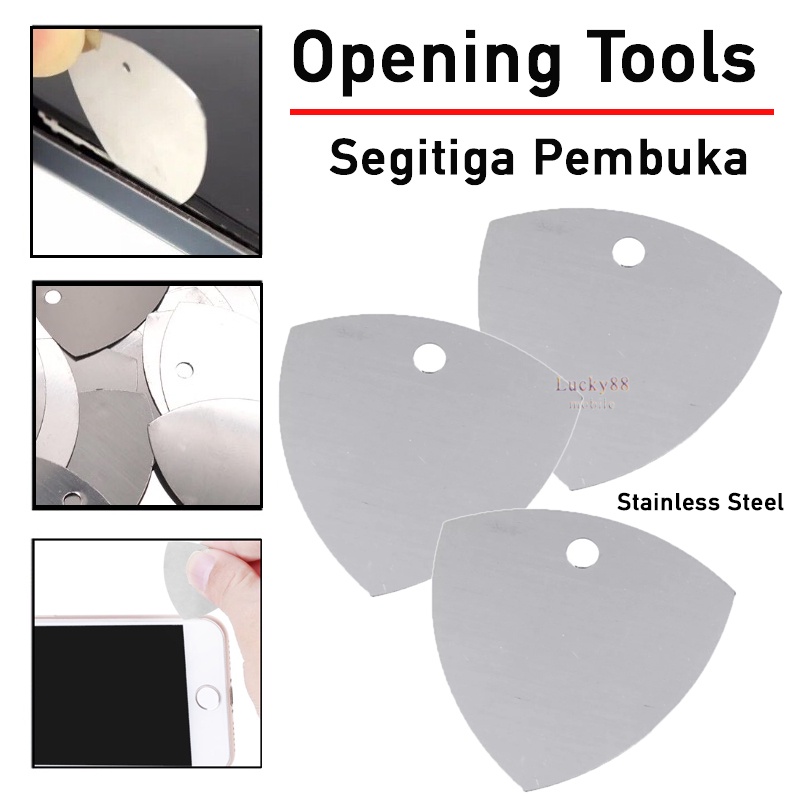 PERALATAN Stainless Steel Triangle Pry Opening Tools Triangle Pick Pry ...