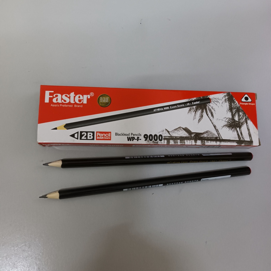 Faster 2B Pencil Athena / ECO Mate / Wonderful/(12PCS/BOX) / Pensel 2B ...