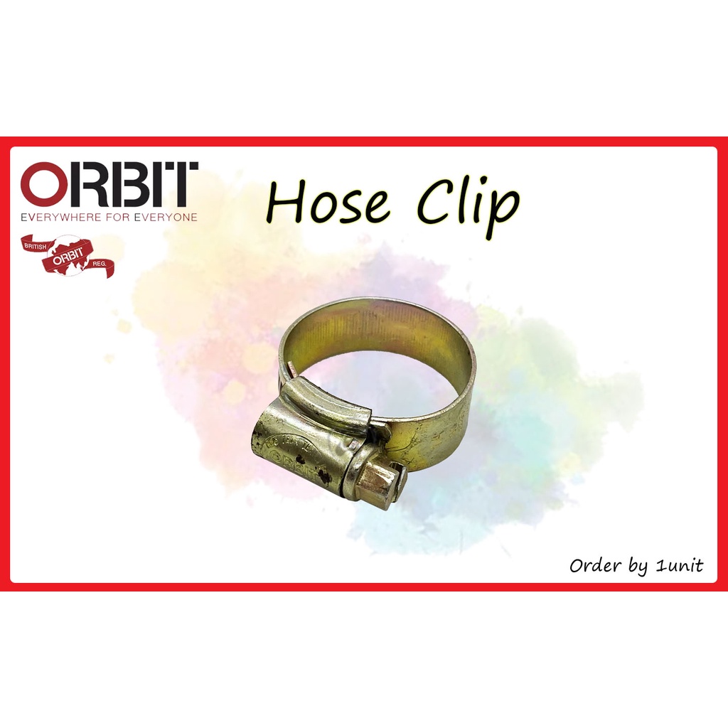 ORBIT Hose Clips Hose Clamp Zinc Plated Worm Drive Hose Clamp (MADE IN ...